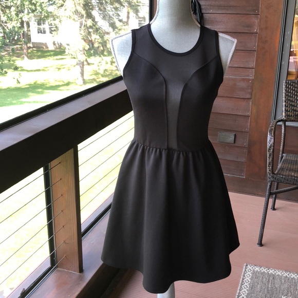 Anthropologie | Dresses | Lbd Aqua Mini Black Dress So Awesome In ...